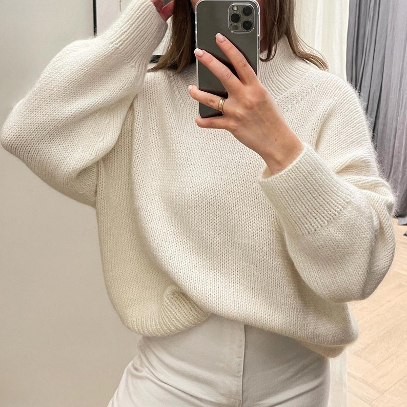 Cozy Pullover Sweater Knitting – KnityDesigns